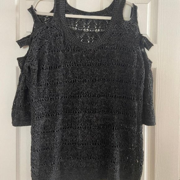 torrid | Tops | Torrid Ladder Sleeve Pointelle Knit Sweater | Poshmark